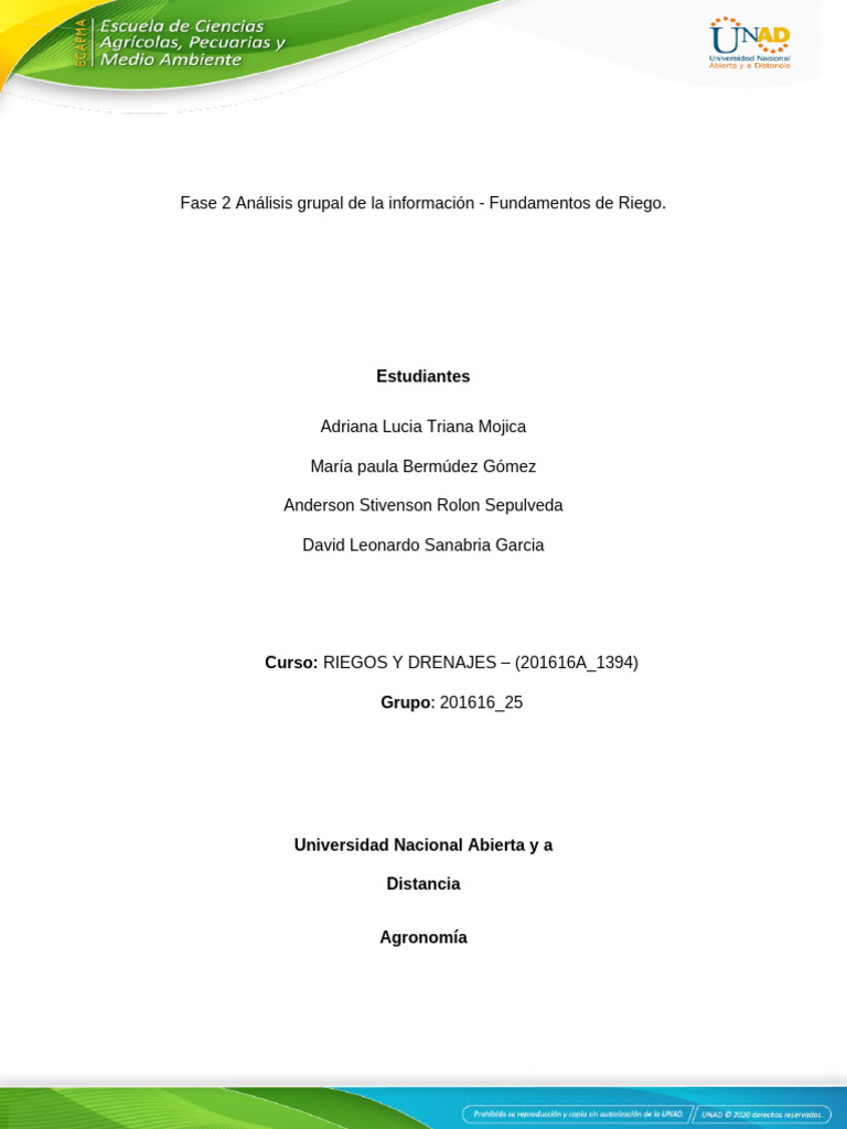 Fase 2 - Grupo25 | PDF | Agua | Patata