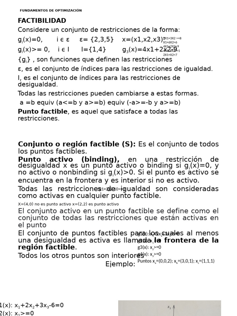 Fundamentos de Optimización | PDF | Conjunto convexo | Optimización Matemática