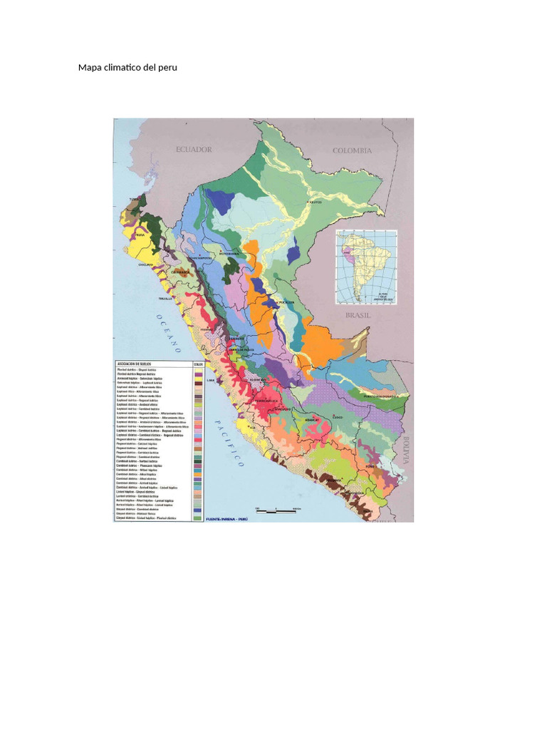 Mapa Climatico Del Peru | PDF