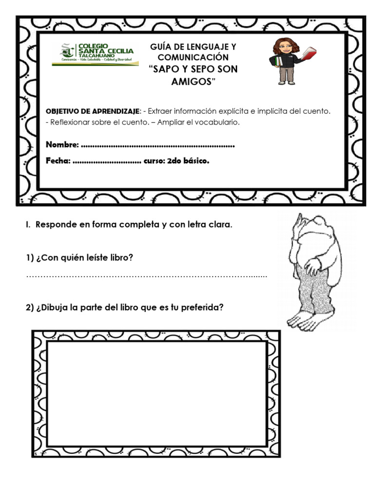 Guía de Sapo y Sepo Son Amigos | PDF