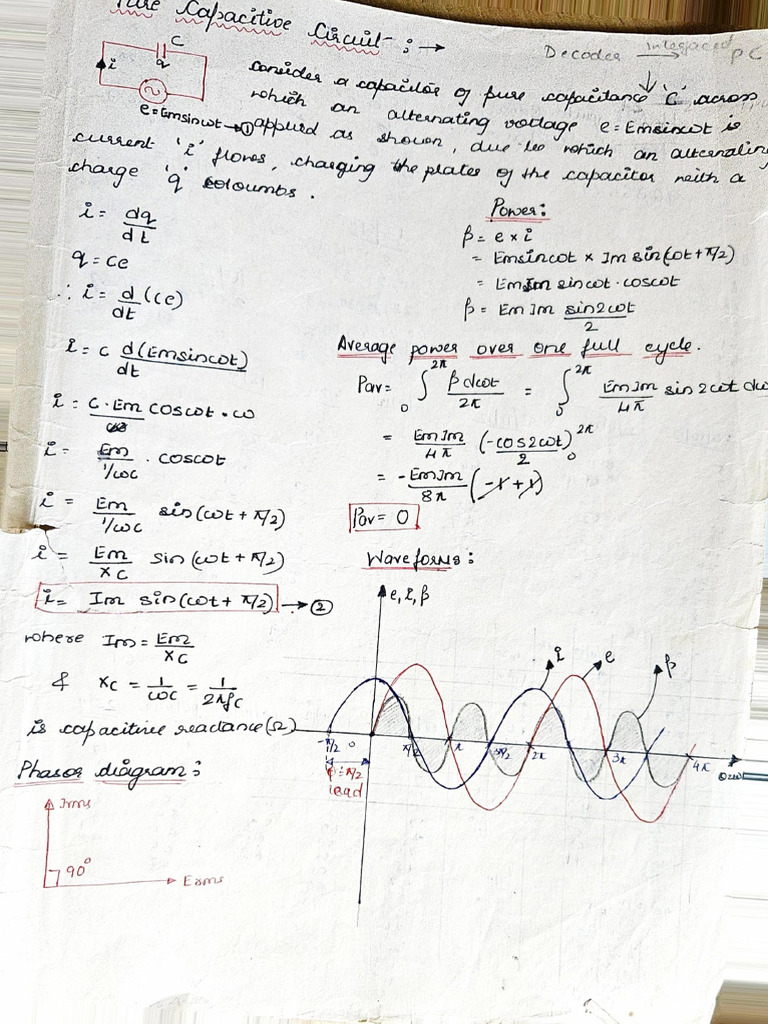ac circuit notes | PDF
