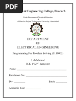 Pop Lab Manual | PDF | Engineering | Computer Program