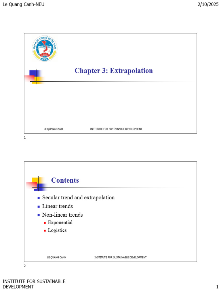 Chapter 3-Extrapolation Forecasting | PDF | Forecasting | Time Series