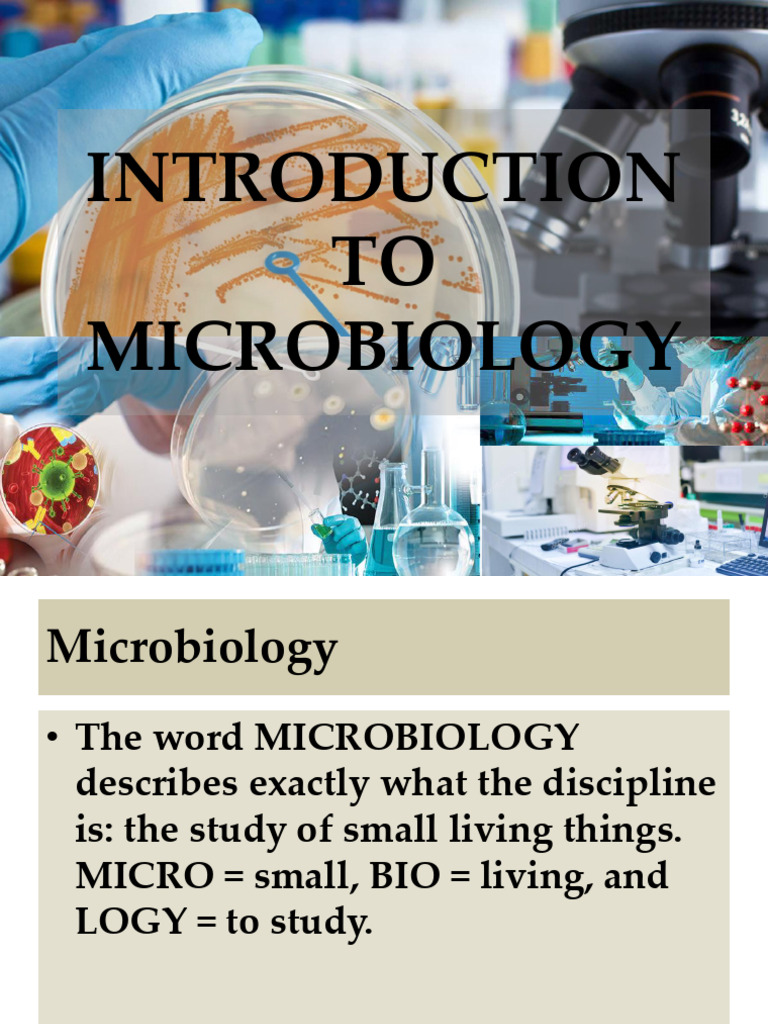 INTRODUCTION-TO-MICROBIOLOGY-ppt1 | PDF | Microbiology | Microorganism