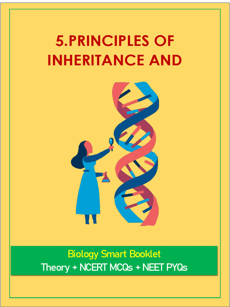 5.principles of Inheritance and Variation | PDF | Dominance (Genetics) | Genetic Linkage