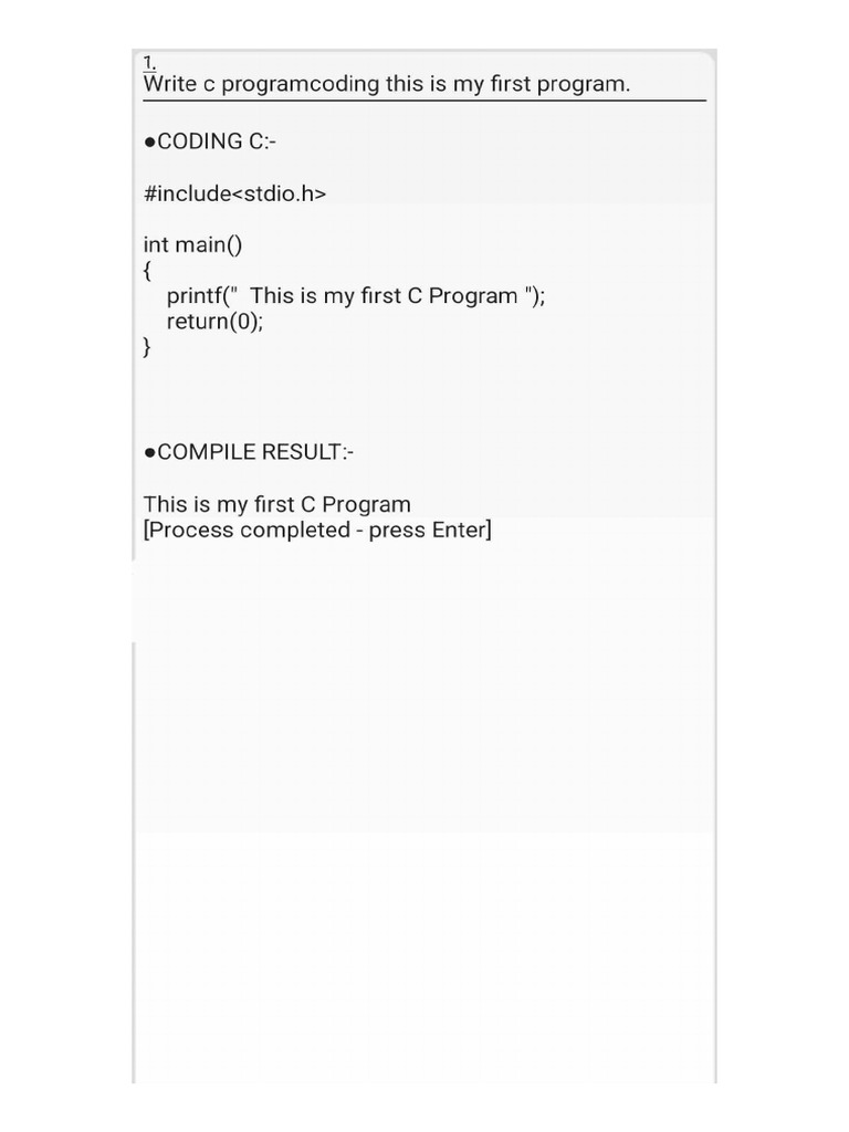 PPS LAB MANUAL Danger | PDF