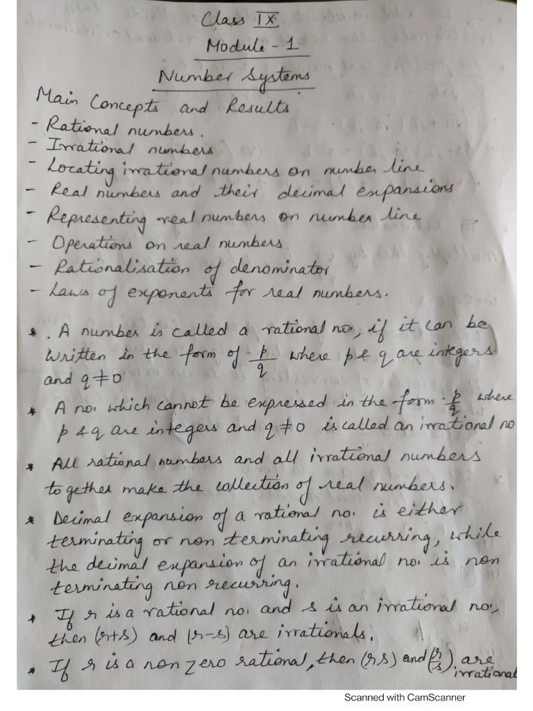 Module 1 Class -9 | PDF