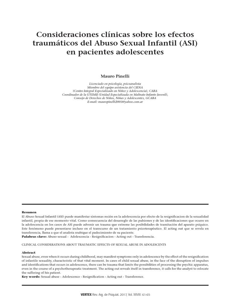 731 | PDF | Abuso infantil | Psique (psicología)