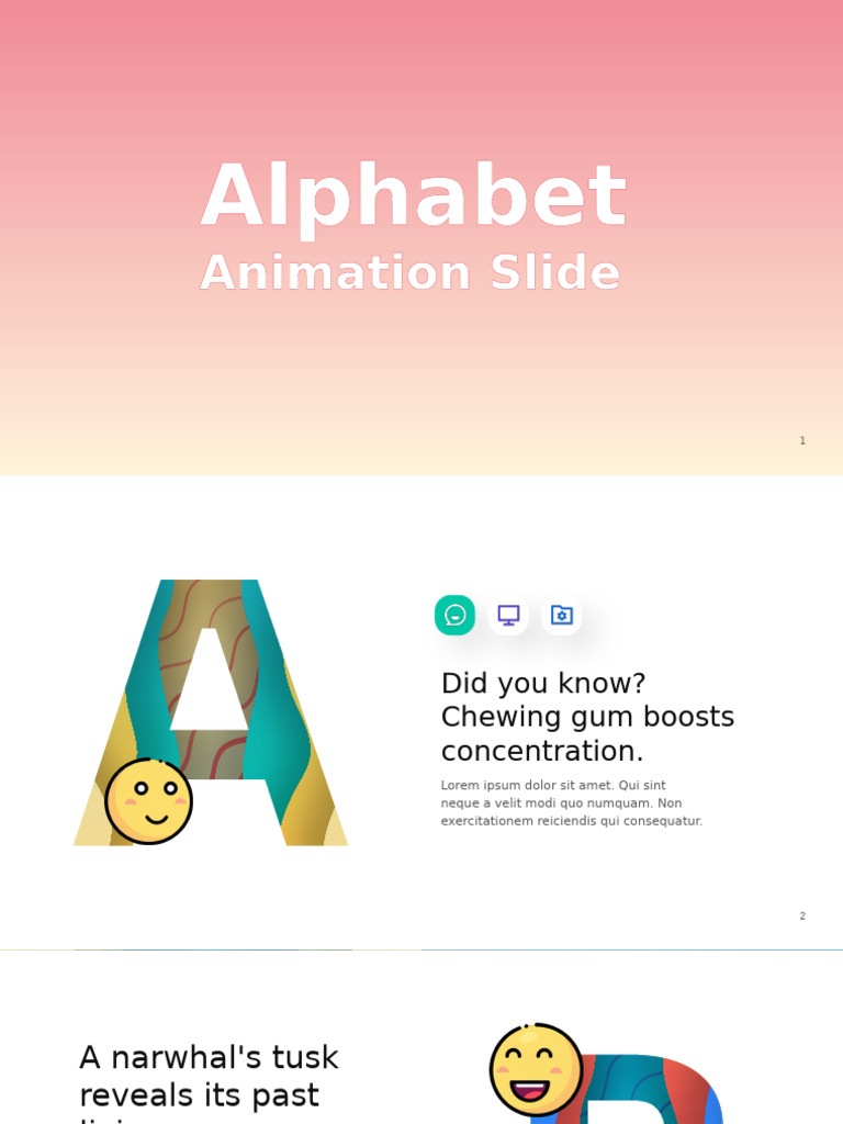 Slide Alphabet Animation | PDF