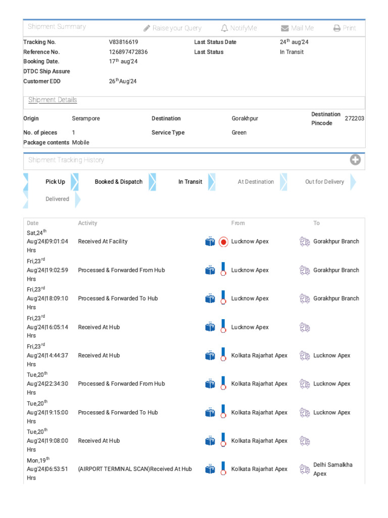 Ctbs-Tracking Customerinterface - TR Submitname showCITrackingDetails&cType Consignment&cnNo ...