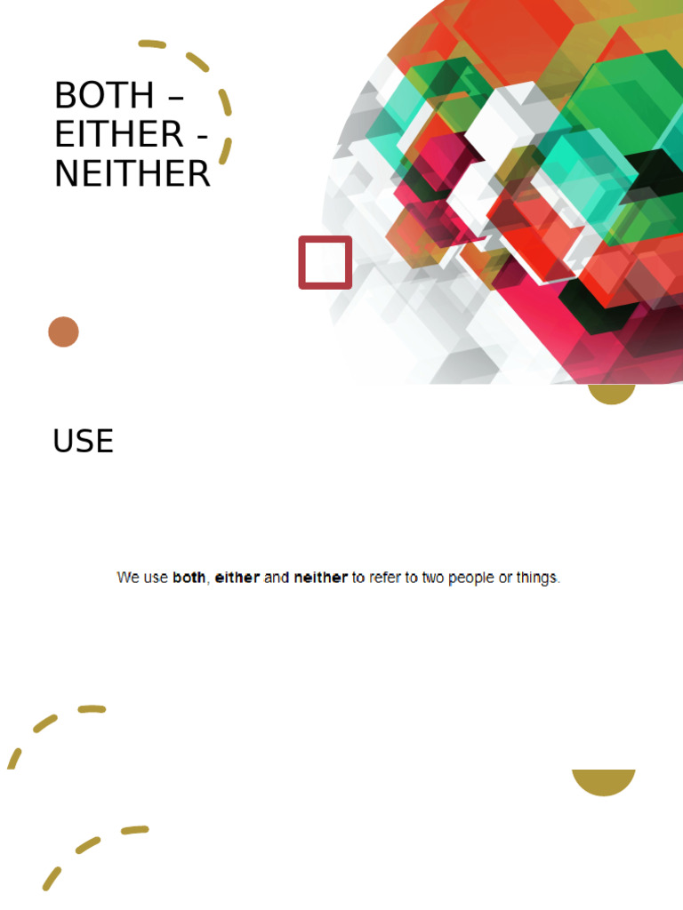 Both - Either - Neither | PDF