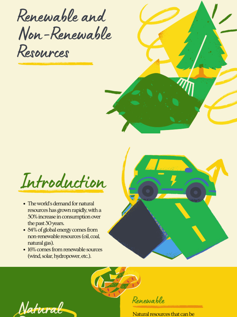Renewable vs Non-Renewable Resources | PDF | Renewable Energy ...