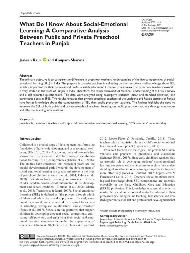 What_Do_I_Know_About_Social-Emotional_Learning_A_C | PDF | Teachers ...