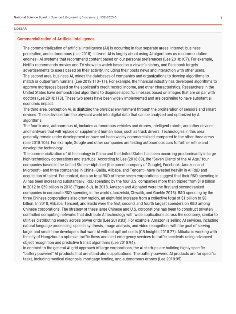 Commercialization of AI: Key Areas & Trends | PDF | Artificial ...