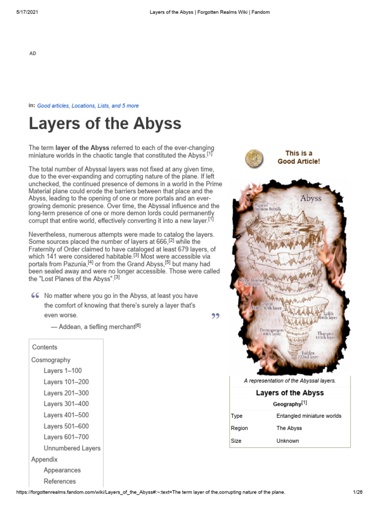 Layers of the Abyss _ Forgotten Realms Wiki _ Fandom | PDF