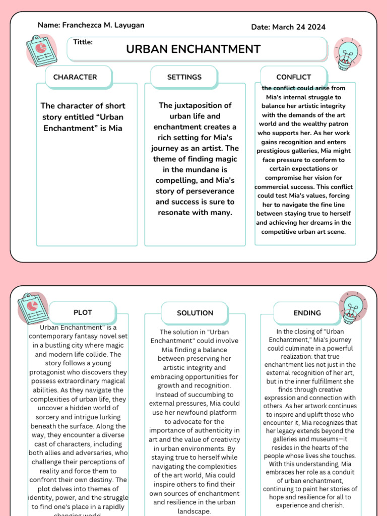 Purple Pink Fairy Tale Writing Graphic Organizer | PDF