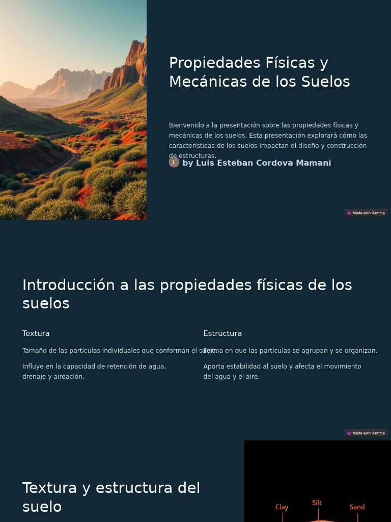 Propiedades Fisicas y Mecanicas de Los Suelos | PDF | Suelo | Ciencias de la Tierra