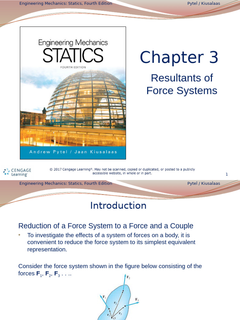 Pytel Statics Chapter 3 | PDF | Force | Euclidean Vector