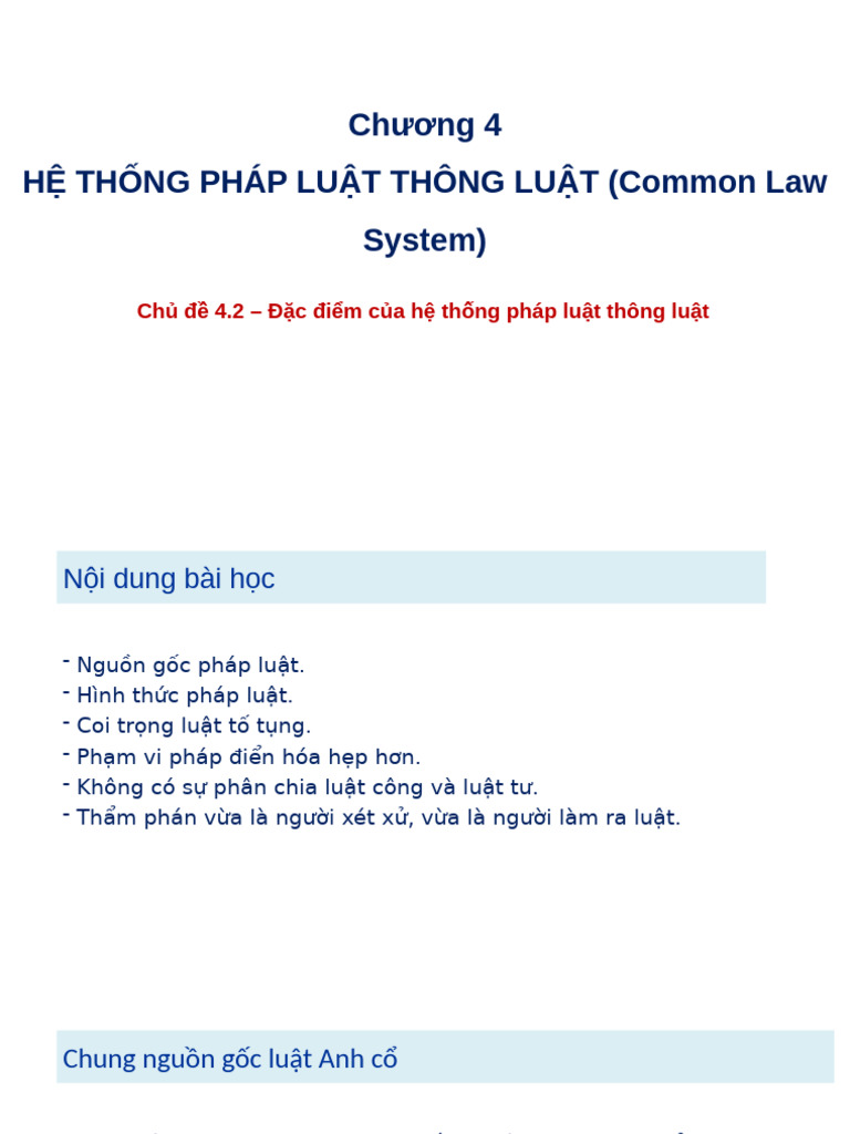 LSS C4 CD4.2 Dac Diem Thong Luat | PDF