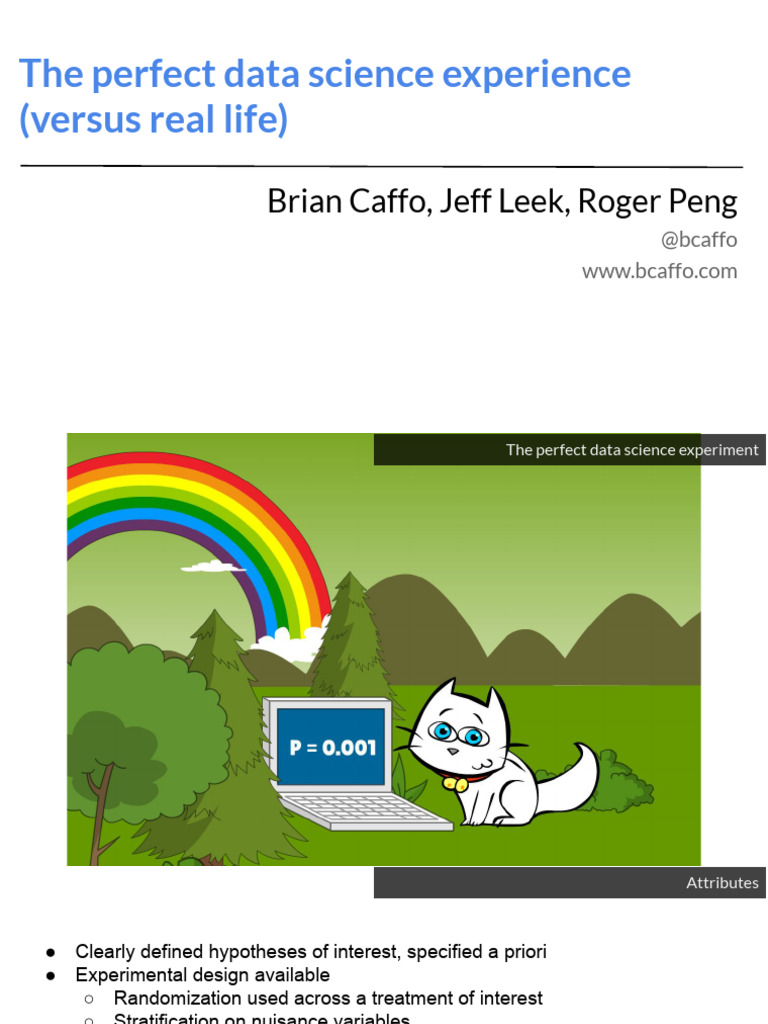Week 1 - Perfect Data Science Experiment | PDF