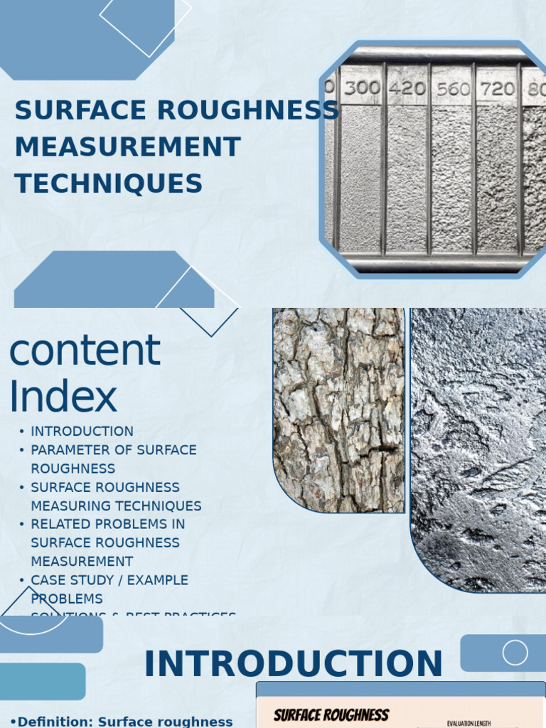 Surface Roughness Presentation | PDF | Surface Roughness | Applied And Interdisciplinary Physics