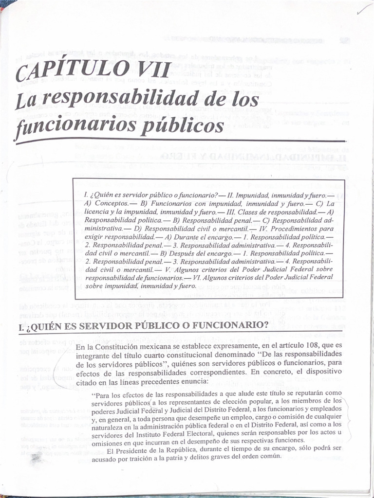Capítulo 7 Derecho Constitucional Mexicano | PDF