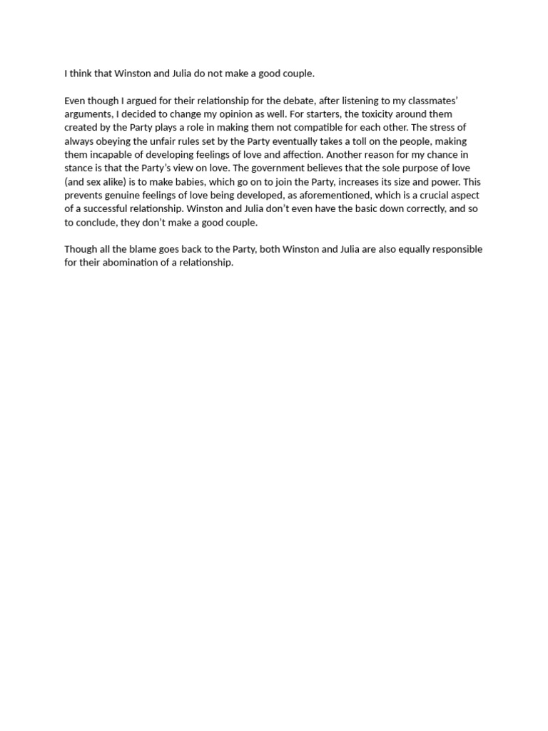 Debate Reflection | PDF