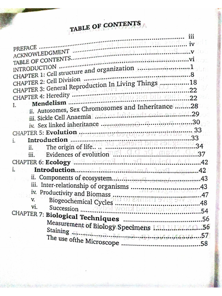 BIO 101 Green Book | PDF