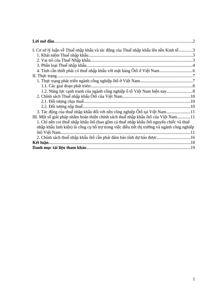 [123doc] - phan-tich-anh-huong-cua-chinh-sach-thue-nhap-khau-len-thi-truong-oto-cua-viet-nam | PDF