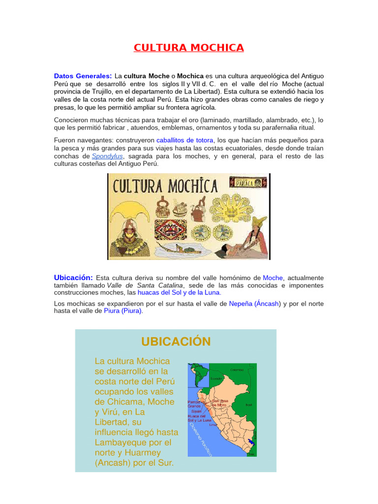 Cultura Mochica | PDF