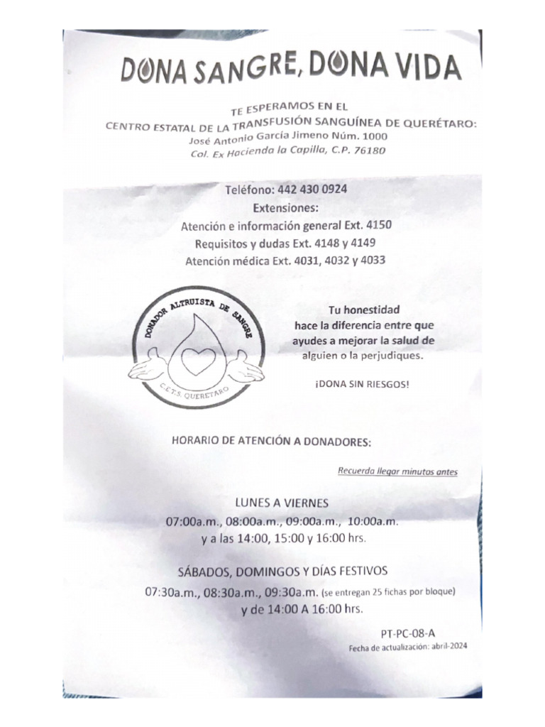 Dona Sangre, Dona Vida | PDF