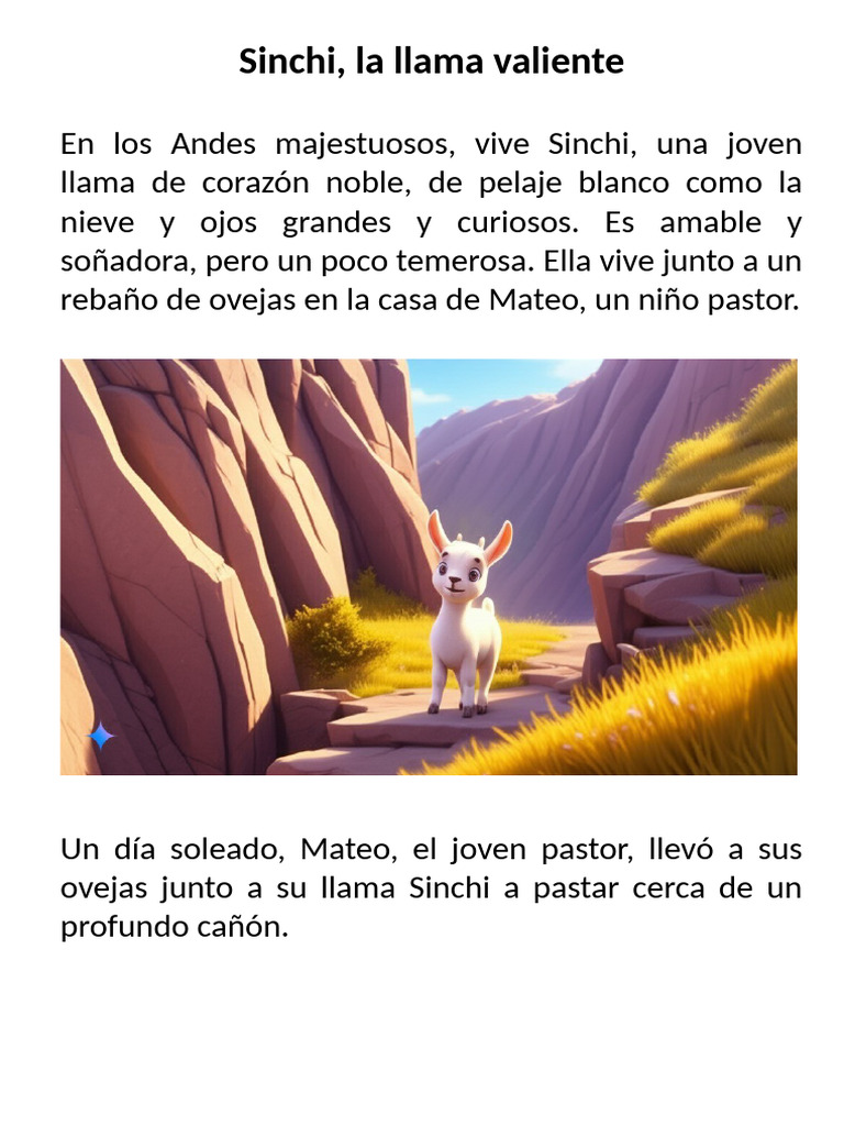 Sinchi: valentía en los Andes | PDF | Valor