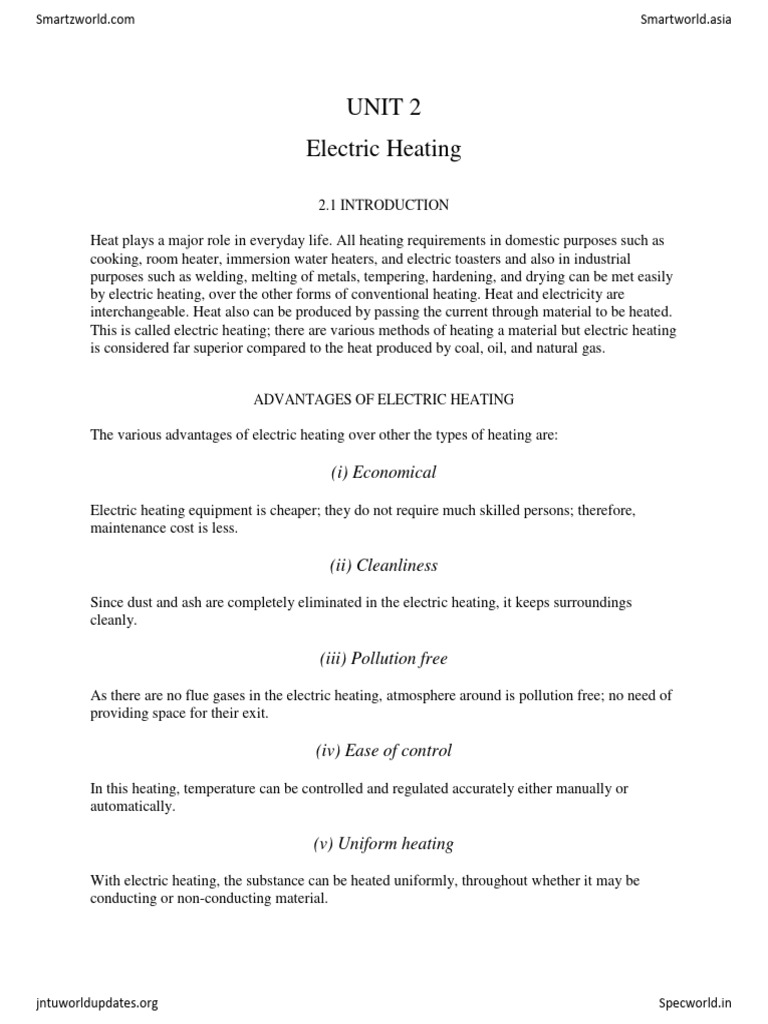 UEE_UNIT-3 (2 files merged) | PDF | Electric Heating | Electric Arc