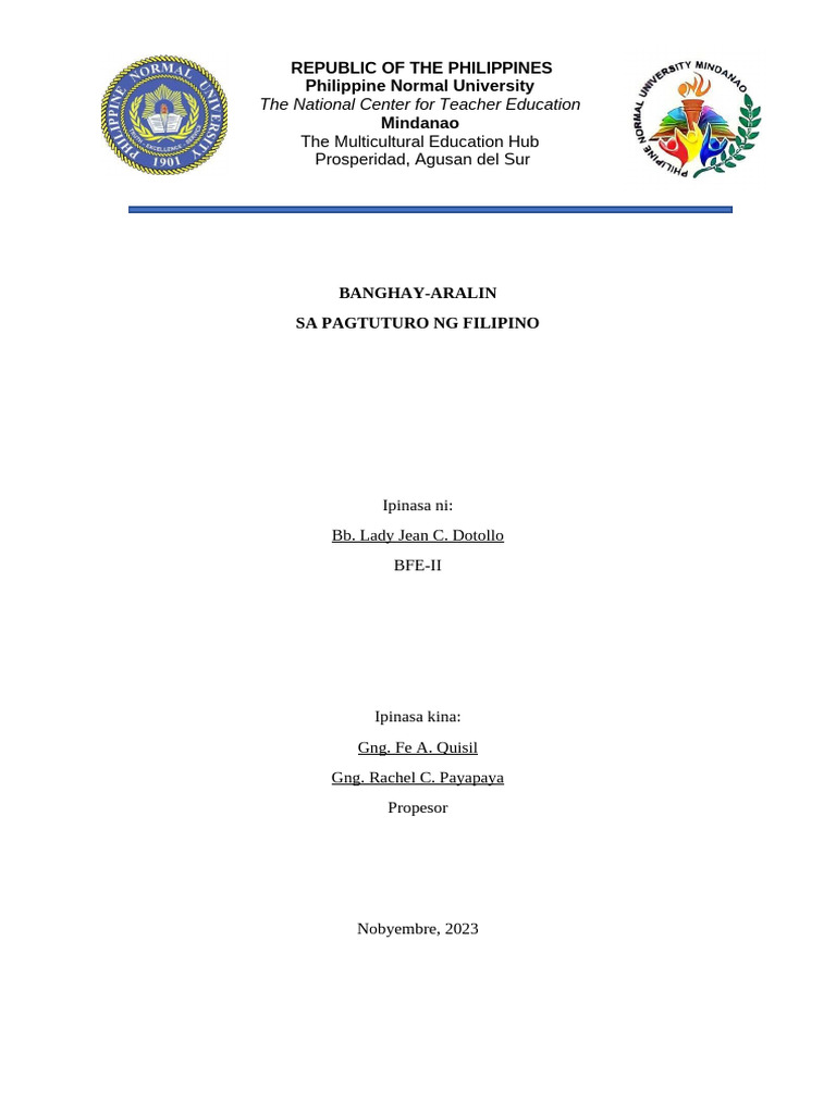 4as BANGHAY ARALIN - DOTOLLO | PDF