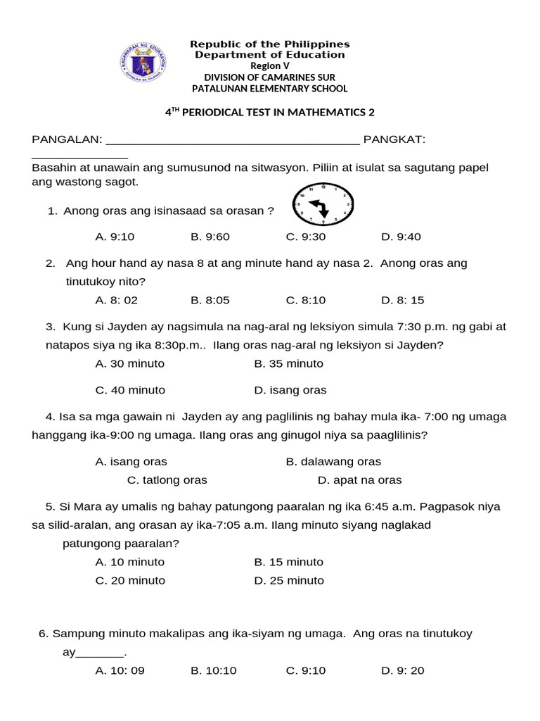 MATH2 - Q4EXAM | PDF