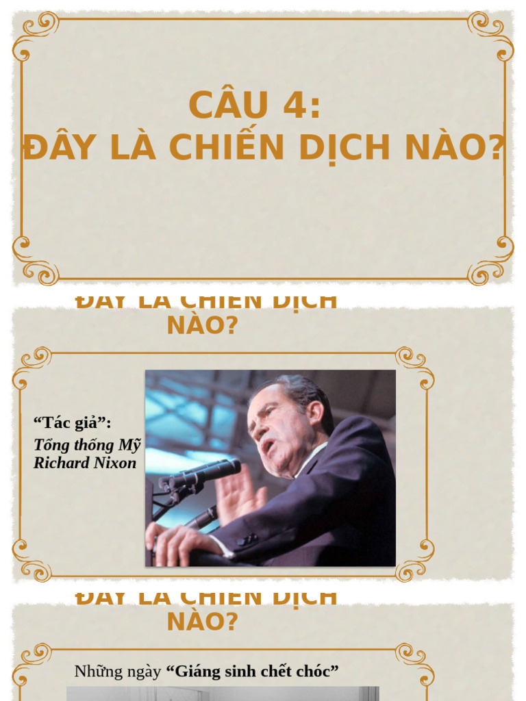 Câu 4 - Chiến Dịch Linebacker II | PDF