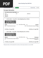 Sample IndiGo Ticket | PDF