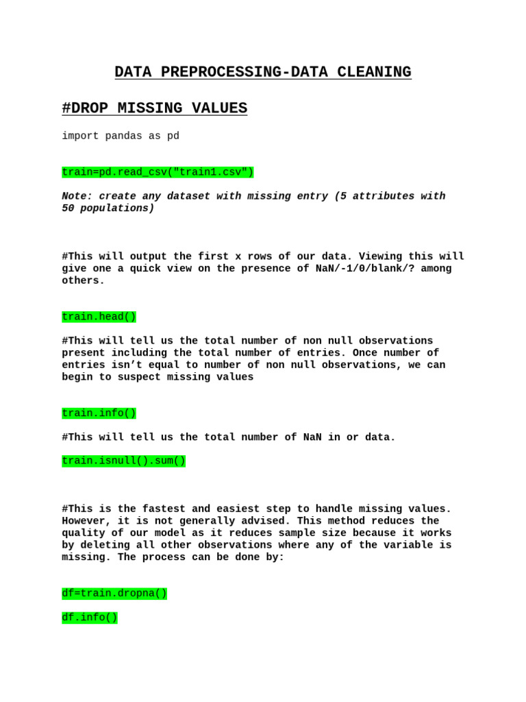 5-Demonstrate Missing Value Analysis Using Sample Data.-06!01!2025 | PDF