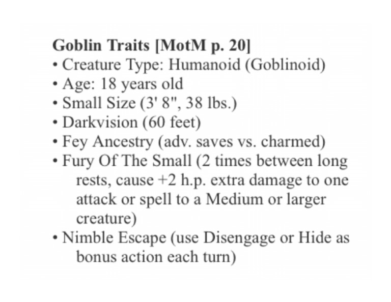 Goblin Traits - Jpeg | PDF