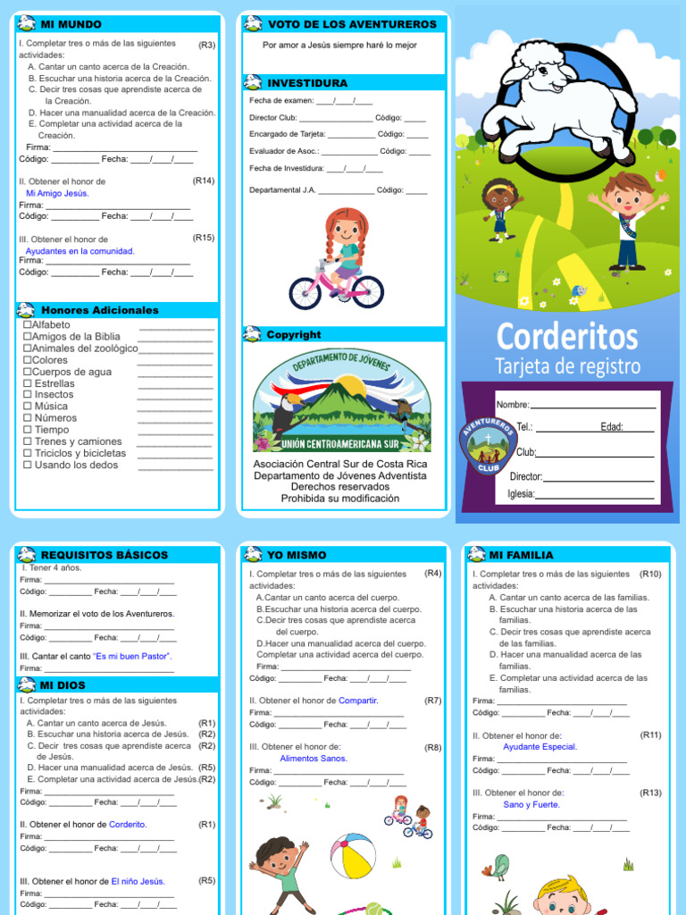 Tarjeta de Corderitos | PDF