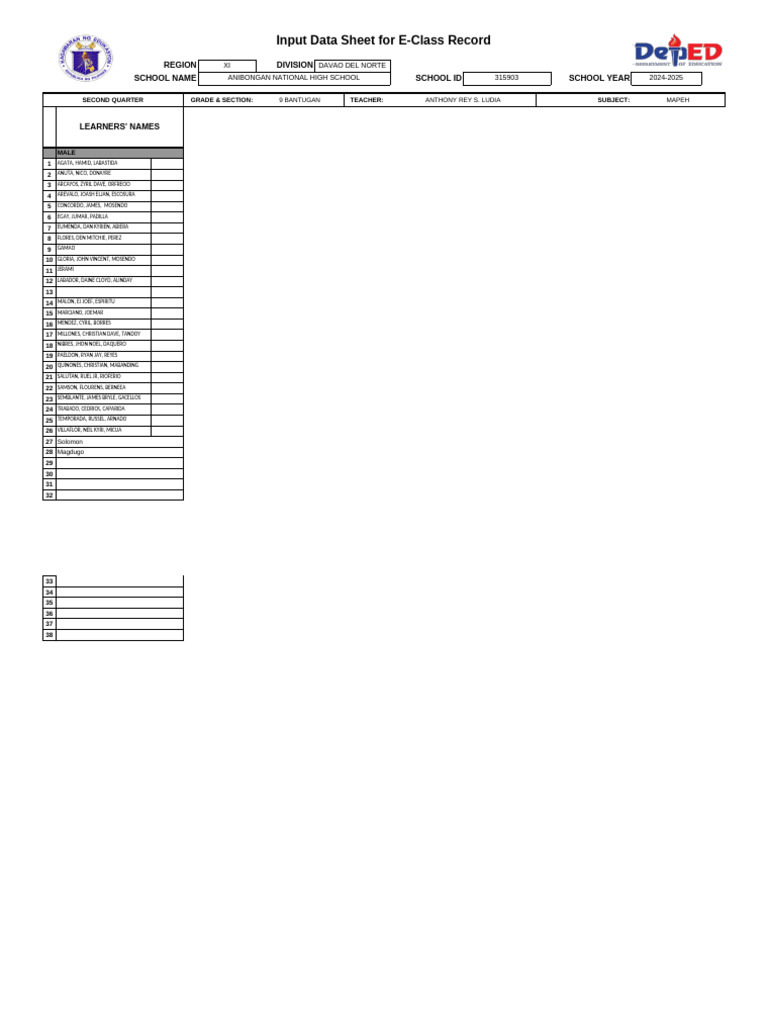 Grade 9 Bantugan - Mapeh 3RD Quarter | PDF