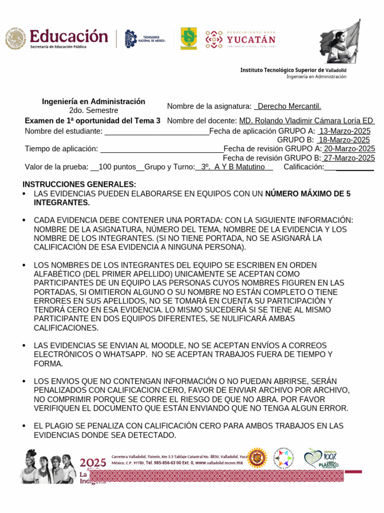 2025A-MERCANTIL-TEMA 3 A y B | PDF