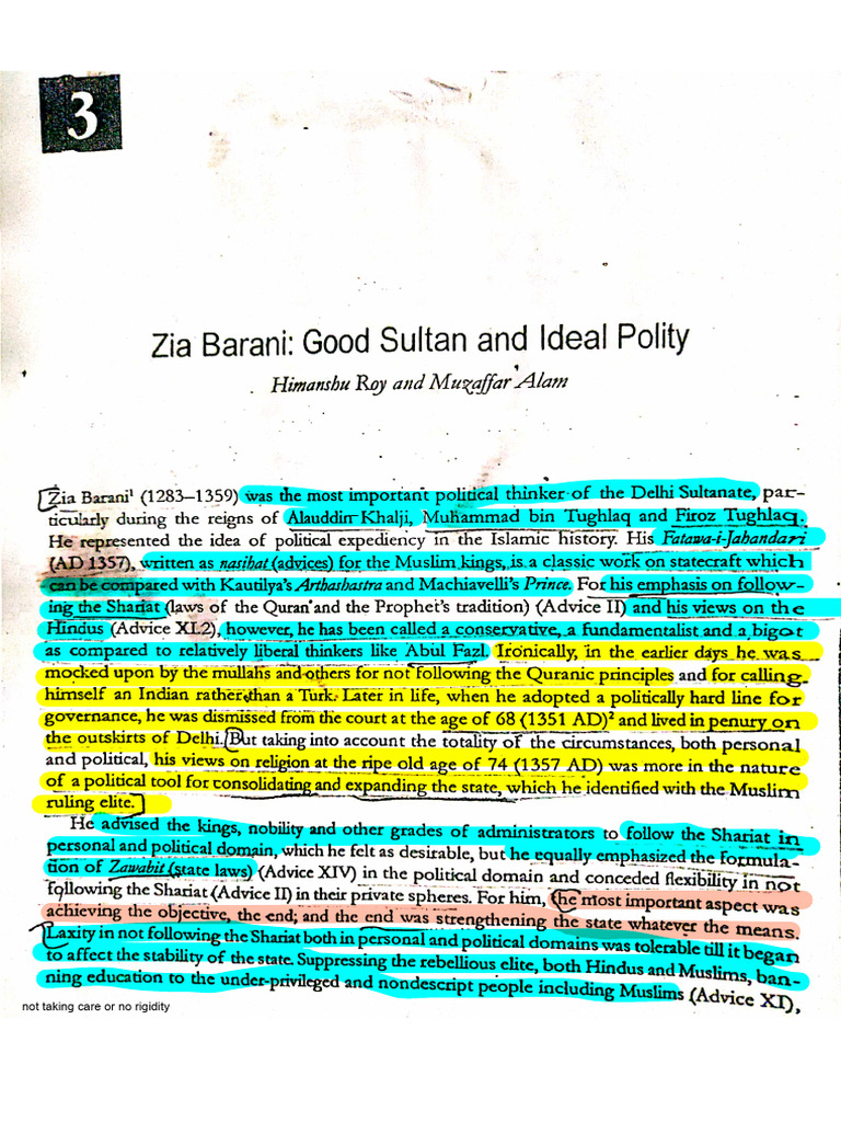 Zia Barani | PDF