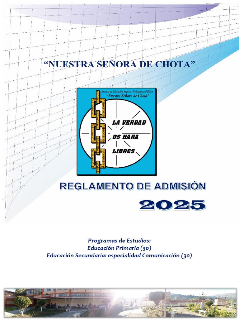 Prospecto 2025 - Eespp Nuestra Señora de Chota | PDF | Ecuaciones | Fórmula