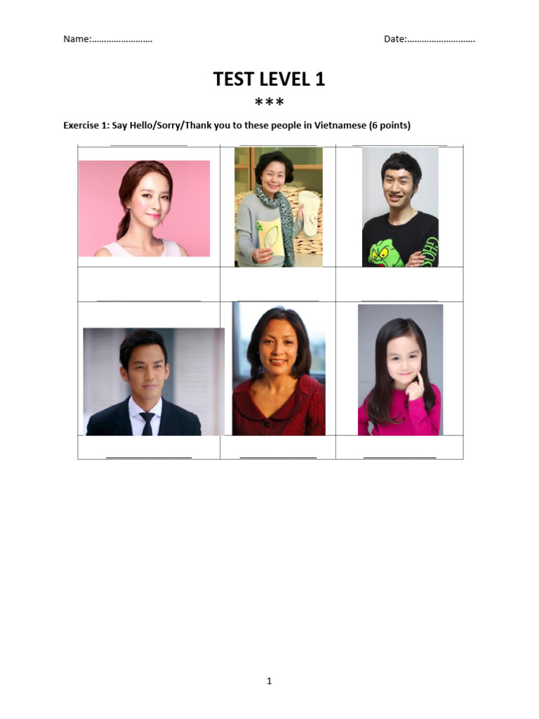 Test Level 1 Oct2024 | PDF