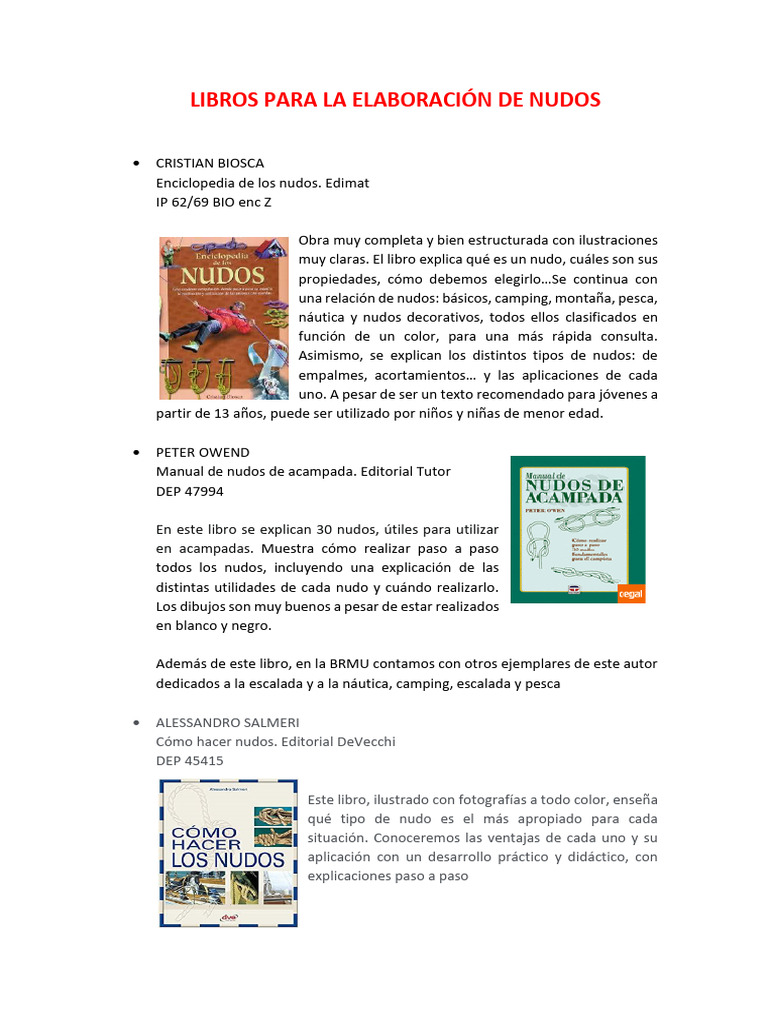 Libros de Nudos | PDF | Nudo | Cuerda