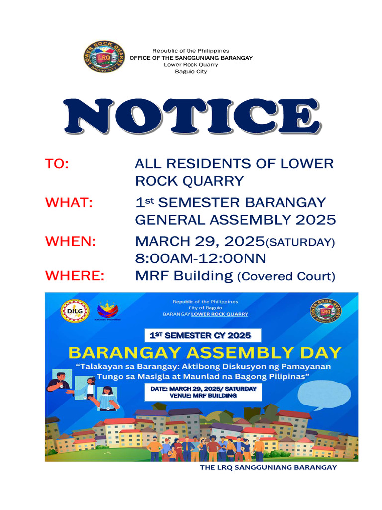 Notice Assembly 2025 | PDF