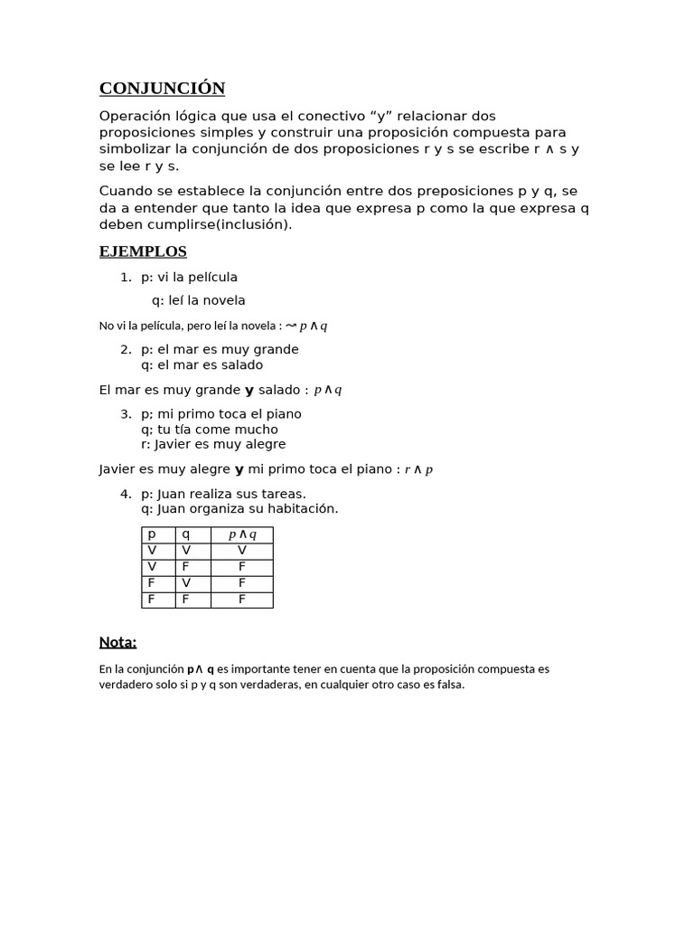 CONJUNCIÓN | PDF