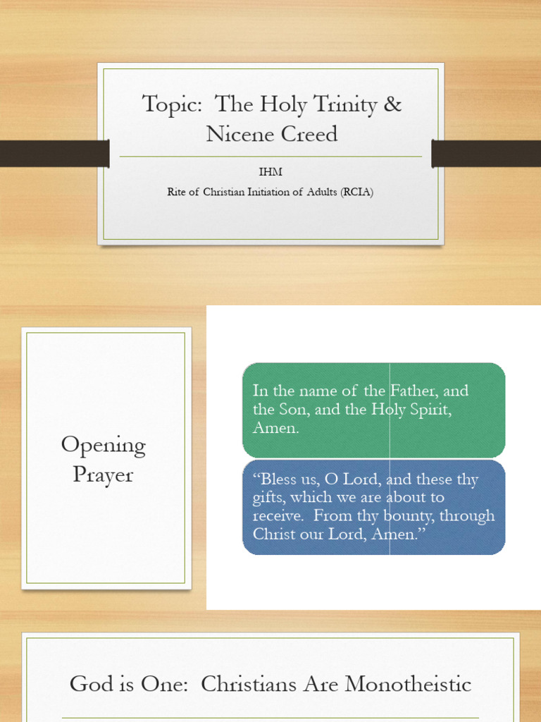 11 24 19 Holy Trinity Nicene Creed | PDF | Trinity | God The Father