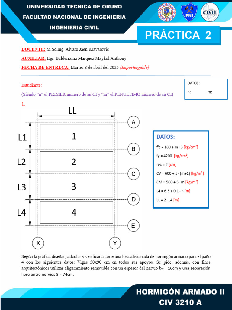 Practica 2 2 | PDF | Ingeniería estructural | Ingeniería de Edificación